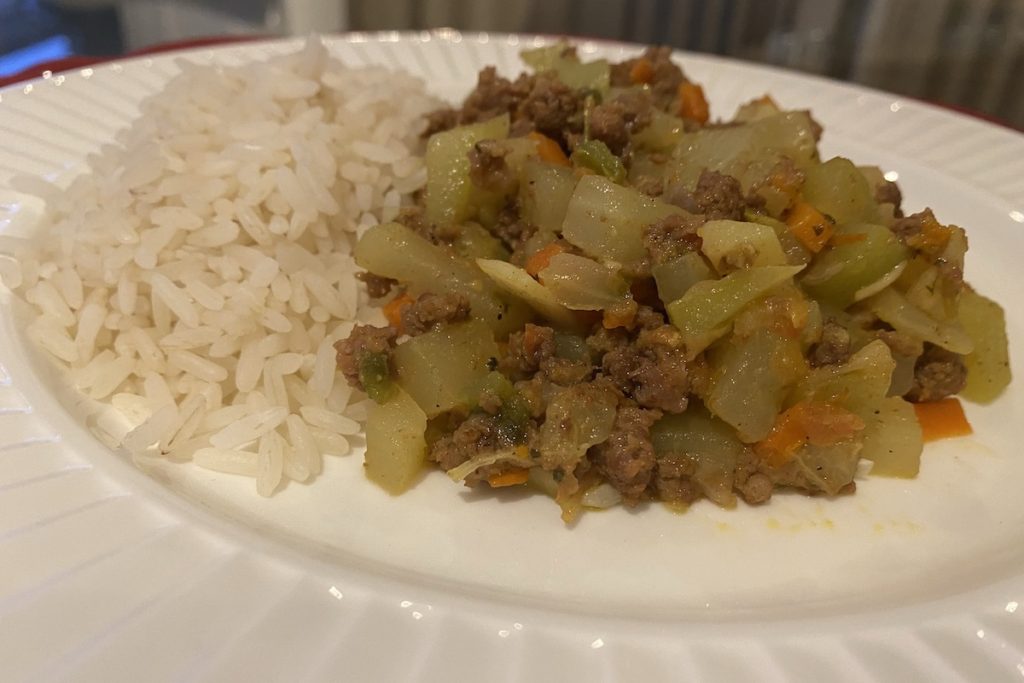 Picadillo de Chayote con Carne Molida - Cocinen Conmigo